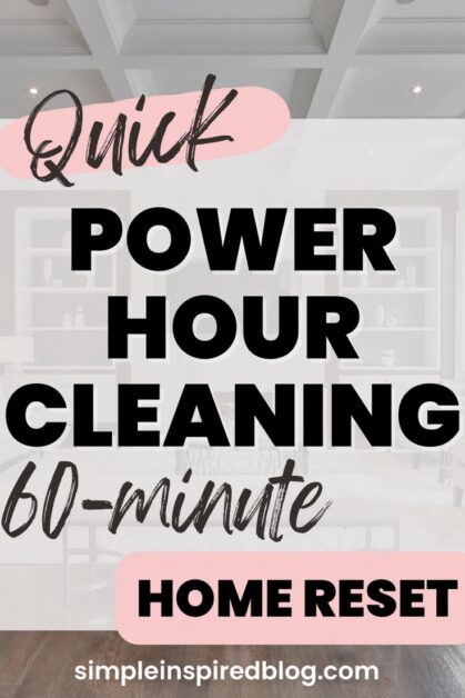 Quick POWER HOUR Cleaning Routine | Daily 60-minute HOME RESET - Simple ...